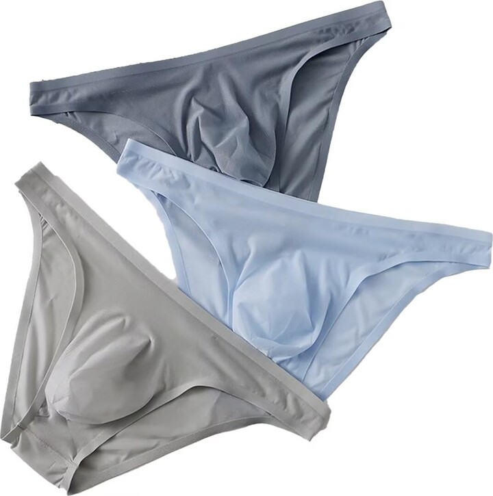 Faringoto 3D Men's Seamless Breathable Mesh Briefs One-Piece Convex ...