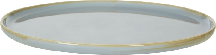 Premier Housewares Blue Glazed Porcelain Dinner Plate,Raised Side Plate ...