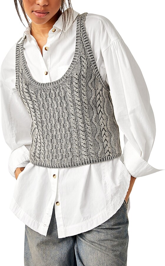 Free People High Tide Cable Tank - ShopStyle Tops