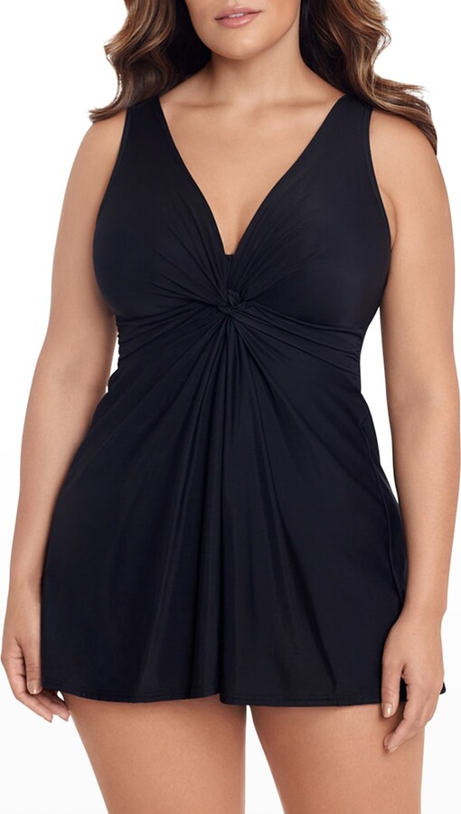 Miraclesuit Plus Size Marais Twist-Front One-Piece Swimsuit - ShopStyle