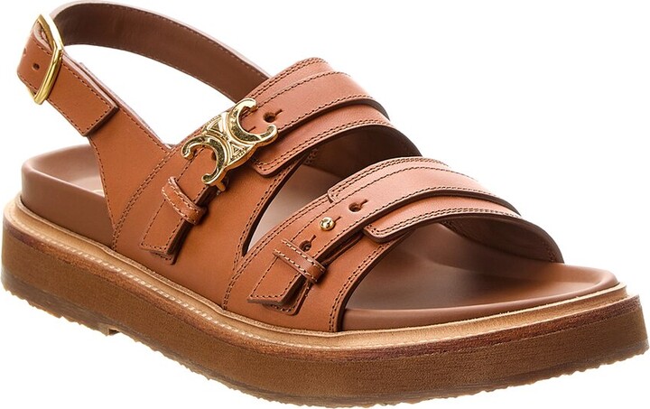 Celine Tippi Leather Sandal - ShopStyle