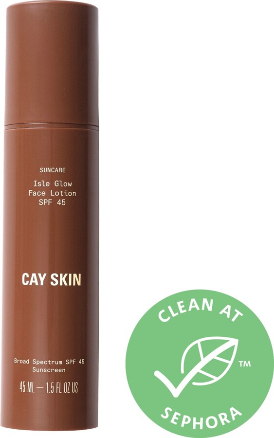CAY SKIN Isle Glow Face Moisturizer SPF 45 with Sea Moss and ...