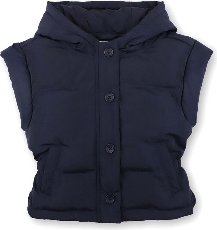 Hope & Henry Girls' Hooded Puffer Vest, Kids, Medium - ShopStyle