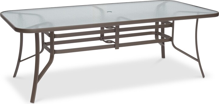 Agio Oasis Aluminum Outdoor 84" x 42" Dining Table, Created for Macy's ...