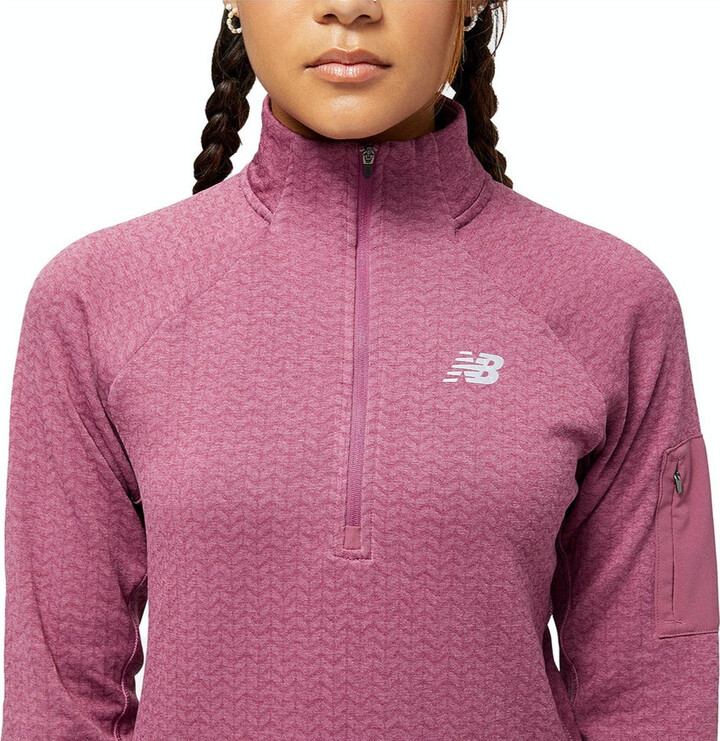 New Balance Women's Heat Grid Half Zip - ShopStyle Tops