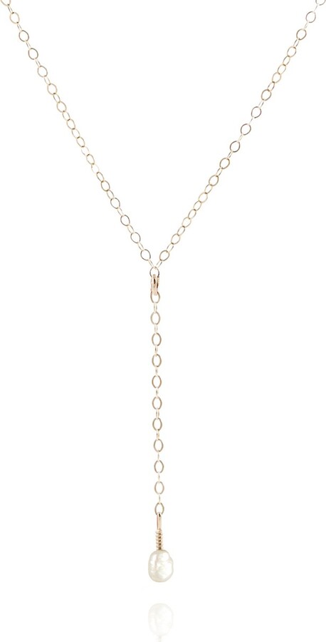 Kindness Gems - Pearl Lariat Necklace | 14k Gold Filled - ShopStyle