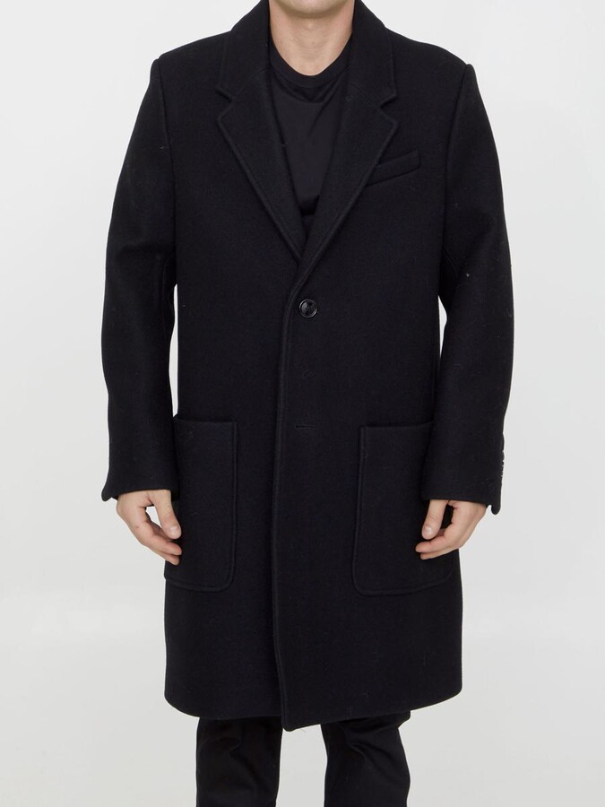 Ami Alexandre Mattiussi Wool coat - ShopStyle