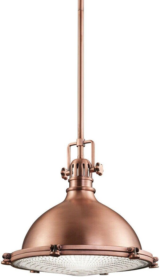Loops 1 Bulb Ceiling Pendant Light Fitting Antique Copper LED E27 150W ...
