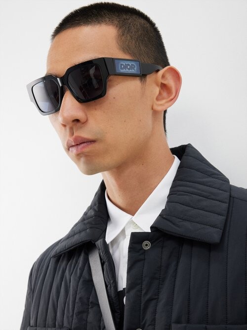 Christian Dior Su Hologram-logo Acetate Sunglasses - ShopStyle