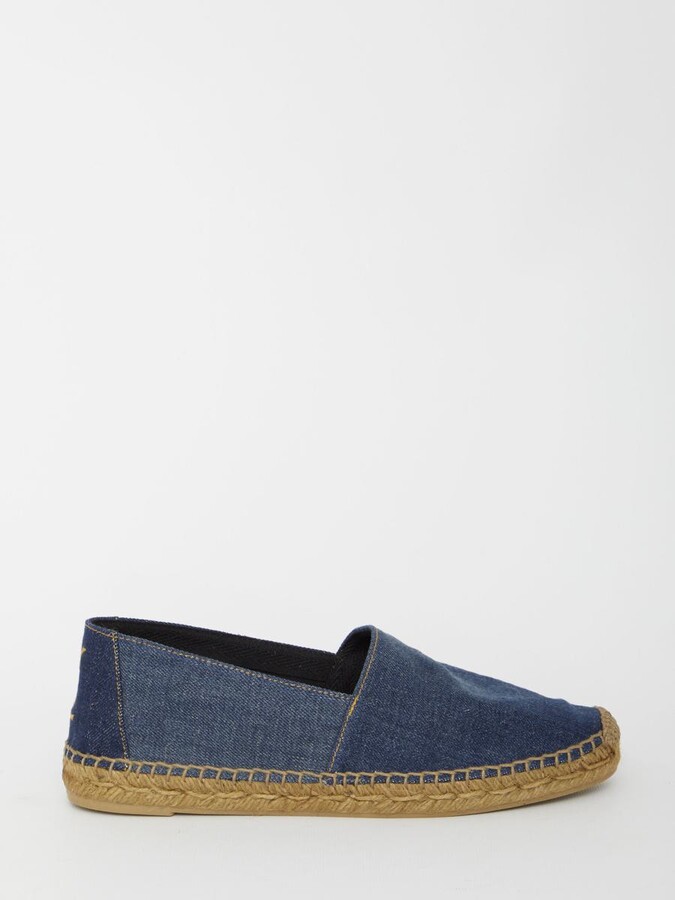 Saint Laurent embroidery espadrilles - ShopStyle