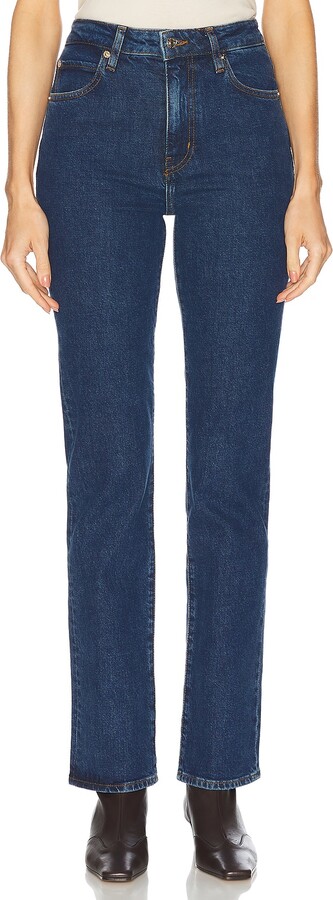 Frame The Ruler in Denim-Dark - ShopStyle Jeans