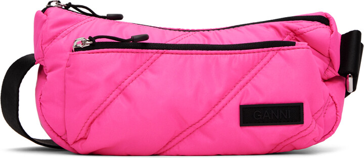 Ganni Pink Quilted Bag - ShopStyle