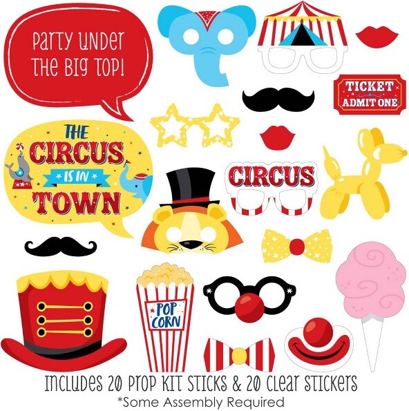 Big Dot of Happiness Carnival - Step Right Up Circus - Carnival Themed ...