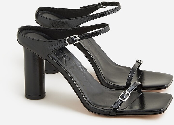 J.Crew Rounded-heel sandals in leather - ShopStyle