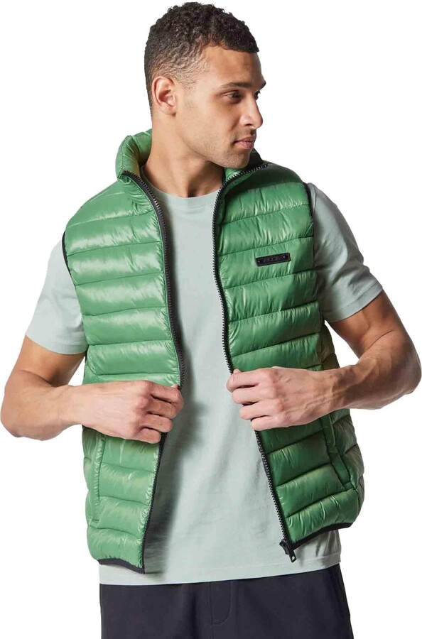 883 Police Mens Gilet Jacket - Body Warmers Jacket Vest Coat - Green ...