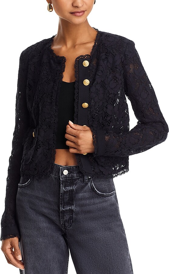 LoveShackFancy Richard Floral Lace Jacket - ShopStyle