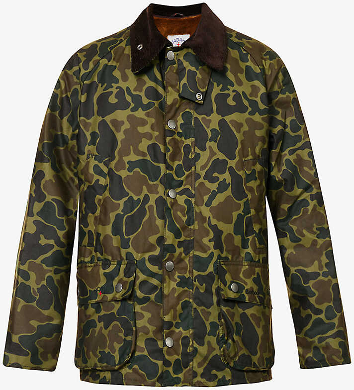 Barbour x Noah camouflage-pattern waxed-cotton jacket - ShopStyle