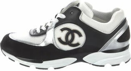 Chanel Interlocking CC Logo Leather Chunky Sneakers - ShopStyle