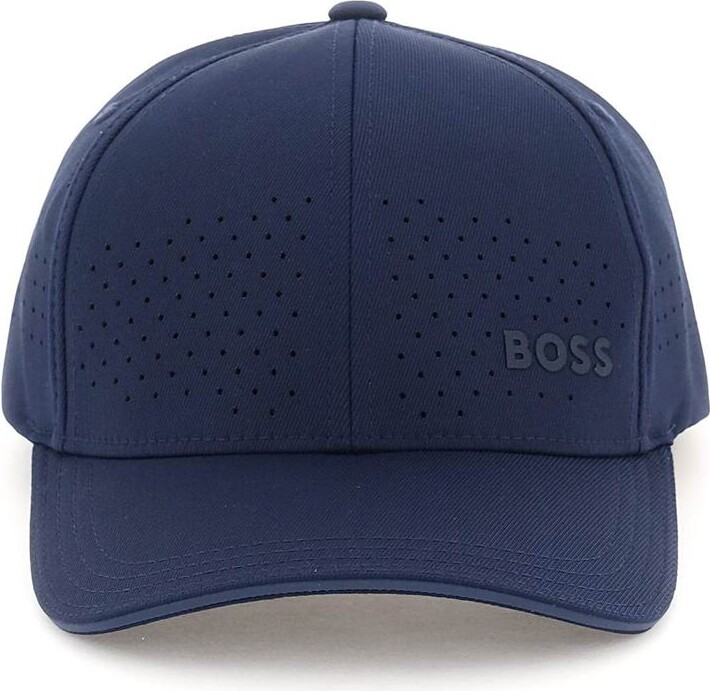 HUGO BOSS logoed baseball cap - ShopStyle Hats