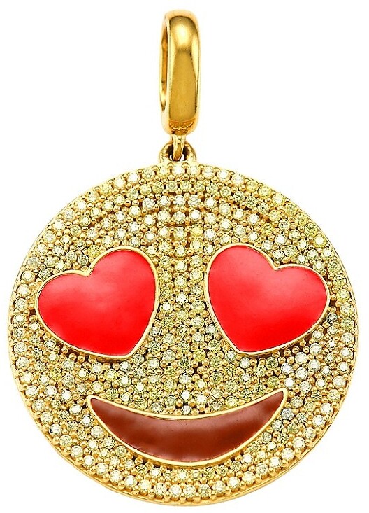 Judith Leiber 14K Goldplated Sterling Silver & Cubic Zirconia Heart ...