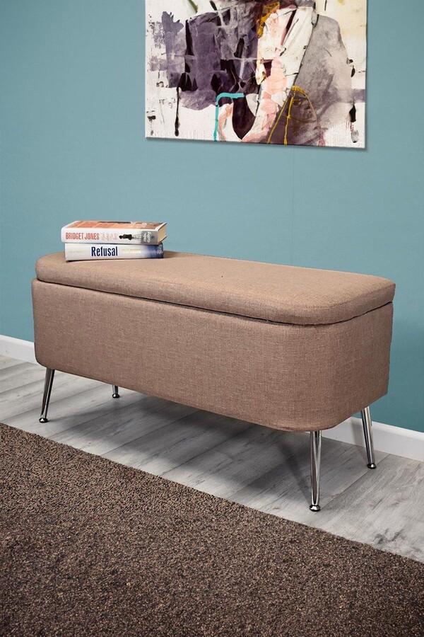 FWStyle Large Modern Ottoman Bench With Lift Up Storage - ShopStyle ...