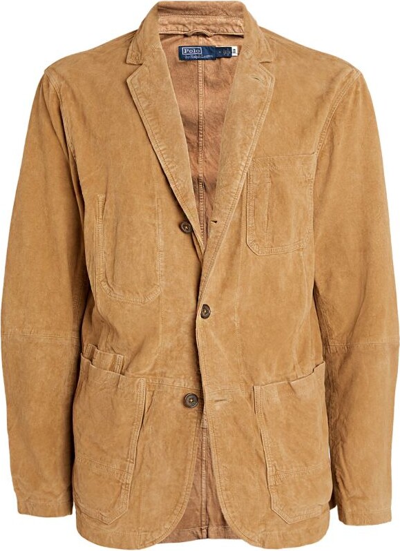 Polo Ralph Lauren Goat Suede Blazer - ShopStyle