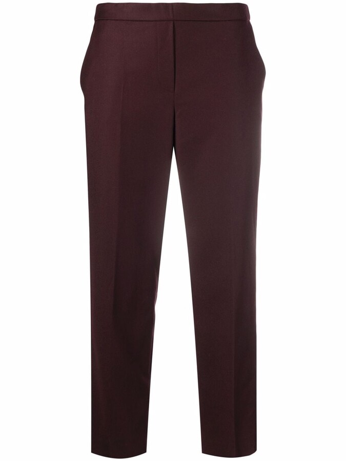 Theory Straight-Leg Cropped Trousers - ShopStyle