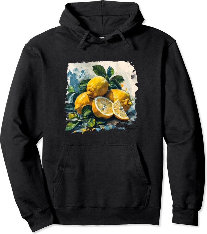 Cool Lemon Art Graphic Design Quote Friend Family Couple Pullover ...