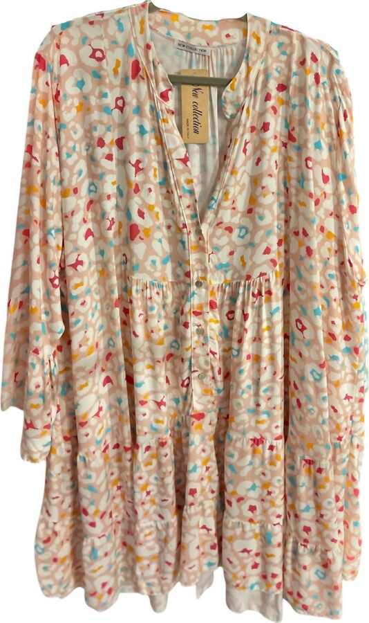 Miss Bold Summertime Fun Tiered Leopard Dress In Pink - ShopStyle