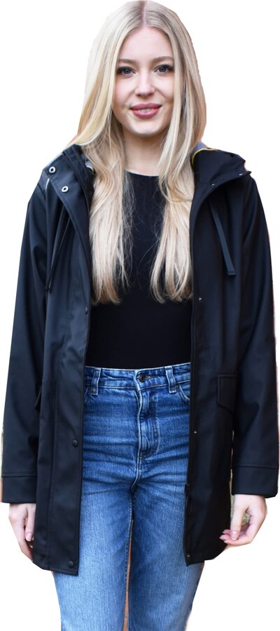 charcoal fashion Premium Water Resistant Rubber Rain Coat-Black-18 ...