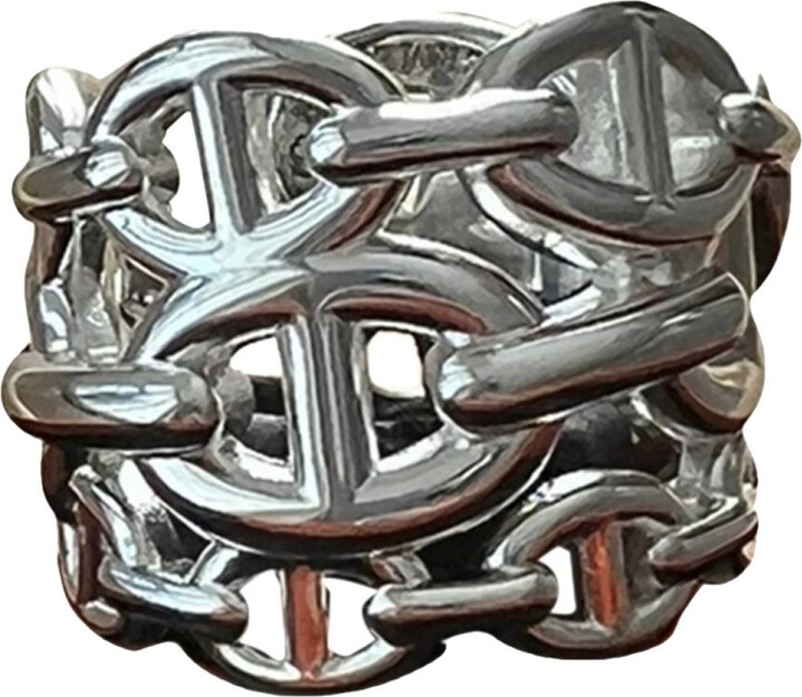 Hermes Silver ring - ShopStyle
