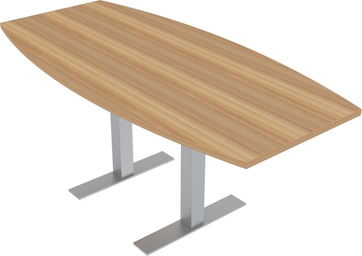 Skutchi Designs, Inc. 6 Person Boat Shaped Conference Table Metal T ...