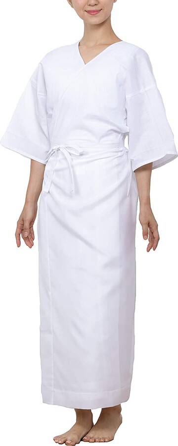 KYOETSU Women's Japanese Kimono Yukata Underwear Slip Dress 01 (Large ...