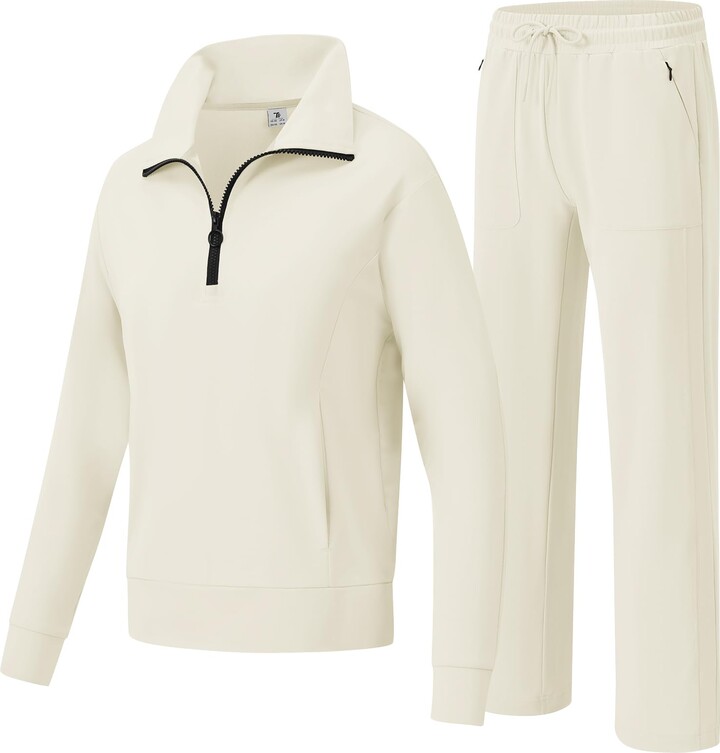 YSENTO Women's Matching Set Outfits 2 Pieces Travel Clothes Tracksuits ...