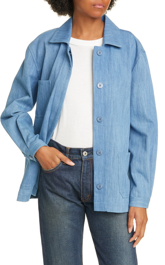 Rodebjer Celeste Stretch Cotton Chore Jacket - ShopStyle