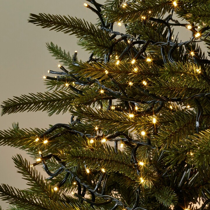 Dunelm 1000 LED Warm White Cluster String Lights Clear - ShopStyle