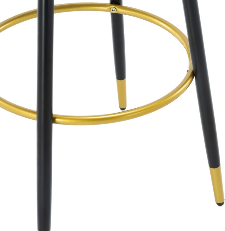 Global Pronex Bar Stool Backless Seat Counter Stools Black - ShopStyle