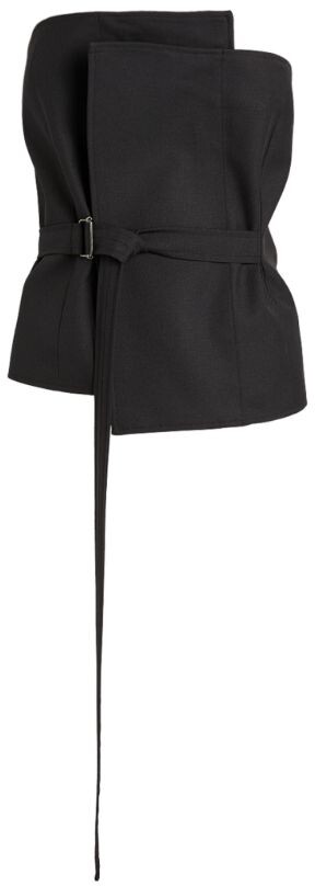 Daniel Pollitt Strapless Belted Bustier Top - ShopStyle