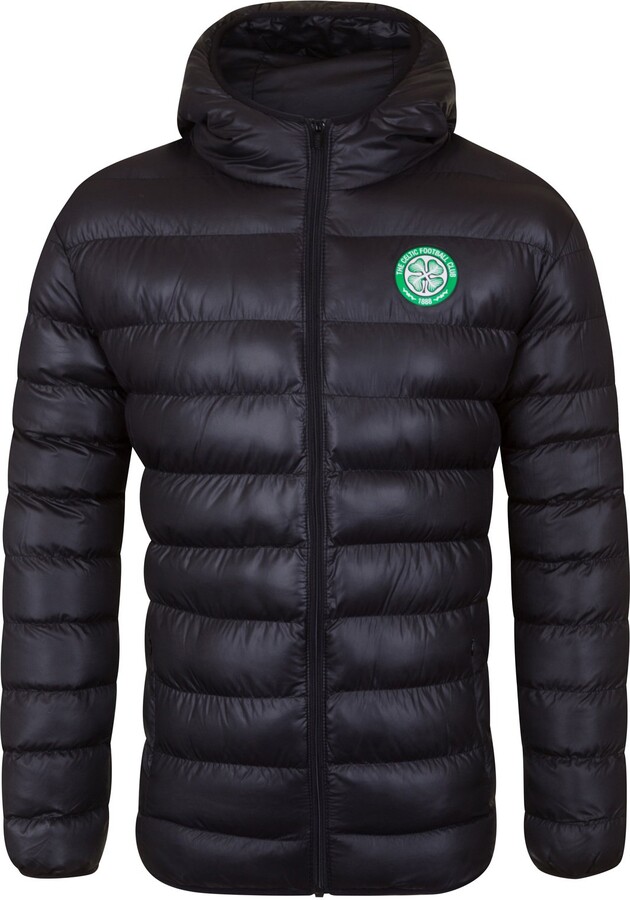 Celtic F.C. Celtic FC Official Football Gift Mens Quilted Hooded Winter ...