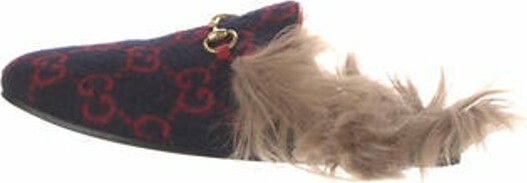 Gucci Princetown GG Logo Mules - ShopStyle