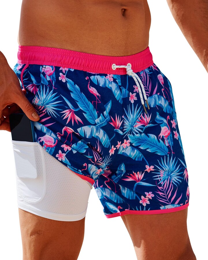 Arcweg Mens Swim Trunks Retro Swimming Shorts Bathing Suits with Mesh ...