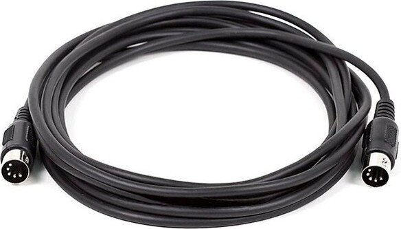 Monoprice MIDI Cable - 20 Feet - Black | With Keyed 5-pin DIN Connector ...