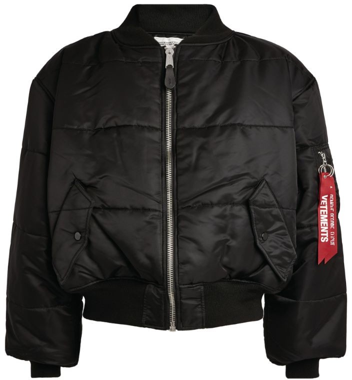 Vetements + Alpha Industries Reversible Cropped Bomber Jacket - ShopStyle