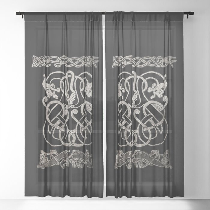 Society6 Old norse design - Two Jellinge-style entwined beasts ...