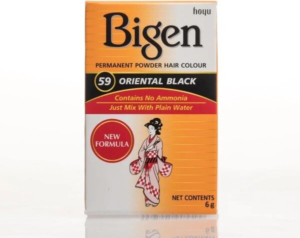 Bigen Oriental Black #59 Permanent Powder Hair Color | No Ammonia | (0 ...