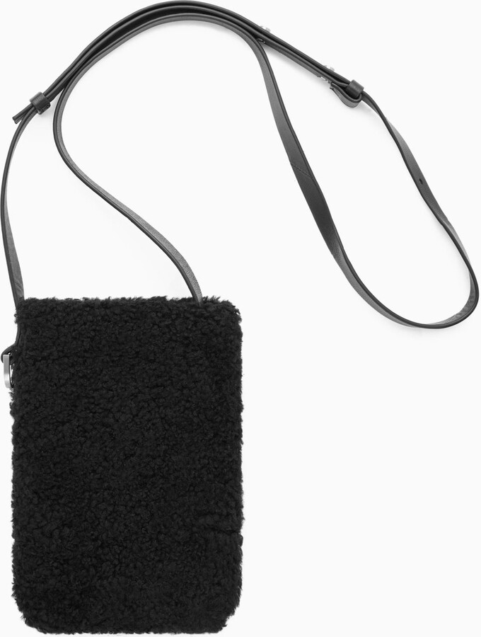 COS Crossbody Pouch - Shearling - ShopStyle Bags
