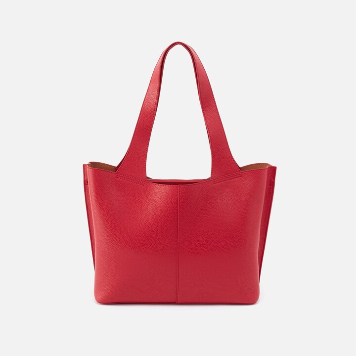 Hobo Vida Tote in Micro Pebbled Leather - Tango Red - ShopStyle