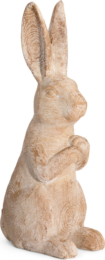 The Farmhouse By Rachel Ashwell 13in Wood Look Sitting Bunny ...