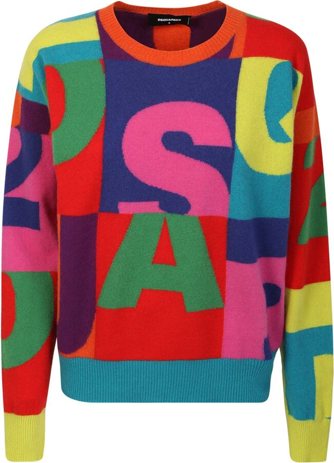 DSQUARED2 Pullover With Intarsia Logo By Made Using A Bold And Modern ...