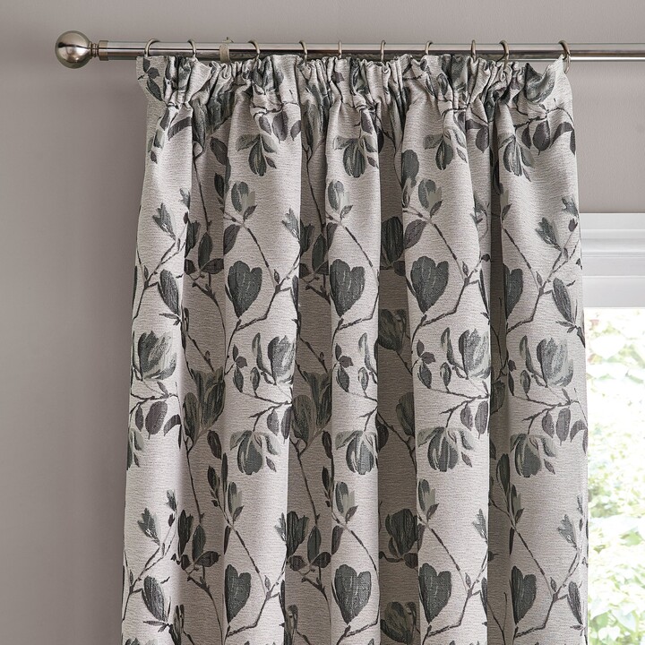 Dunelm Ellis Duck Egg Pencil Pleat Curtains Grey - ShopStyle